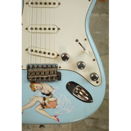 FRANCHIN Mercury S SSS Light Relic with Hand Made Pin-Up - 2023 - Sonic ...