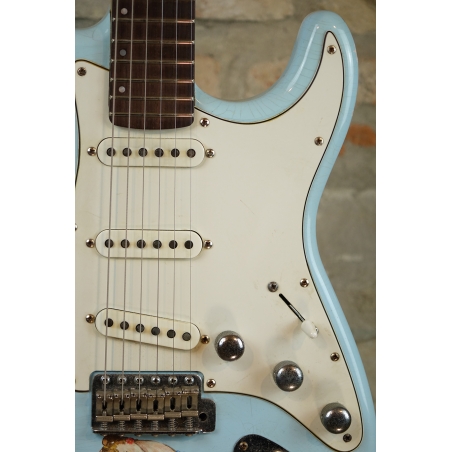 FRANCHIN Mercury S SSS Light Relic with Hand Made Pin-Up - 2023 - Sonic ...