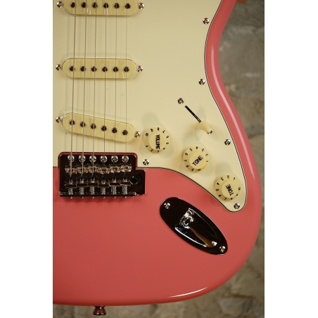 JET GUITARS JS300 BGD - Stratocaster Roasted Maple Neck - Burgundy